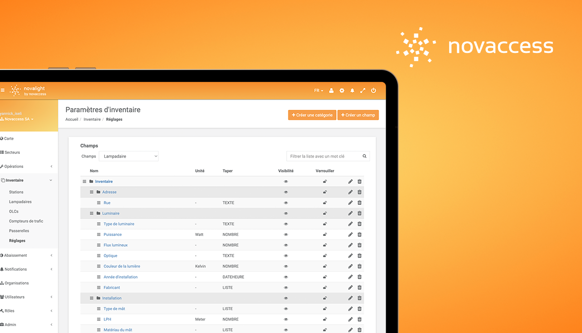 Nouvel outil de gestion de données d’inventaire | Novaccess